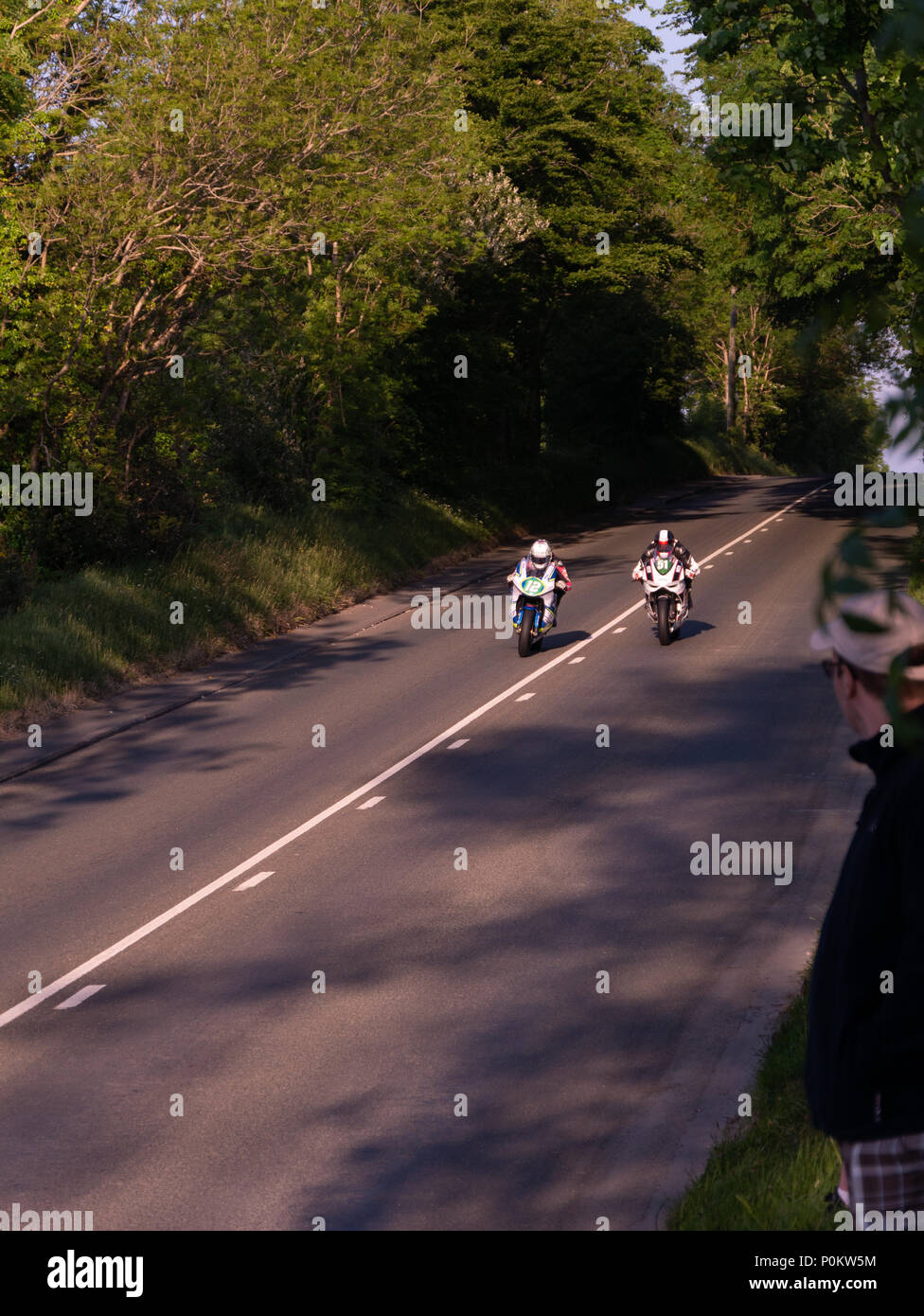 Isle of Man TT 2018. Tourist Trophy road race, mountain course Stock ...