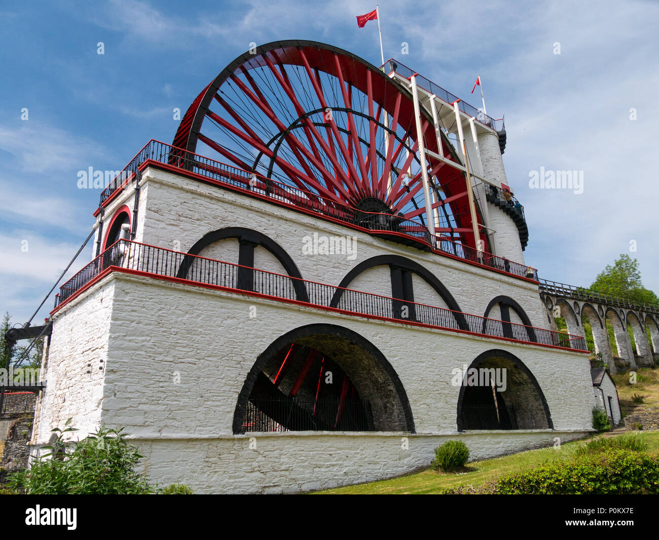 Laxey Wheel (Lady Isabella), Laxey, Isle of Man, UK Stock Photo - Alamy