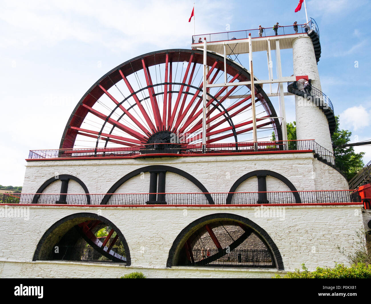 Laxey Wheel (Lady Isabella), Laxey, Isle of Man, UK Stock Photo - Alamy