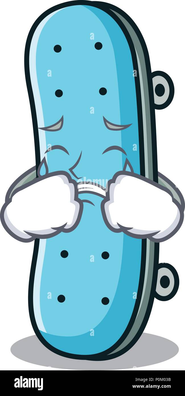 Crying skateboard mascot cartoon style Stock Vector Image & Art - Alamy