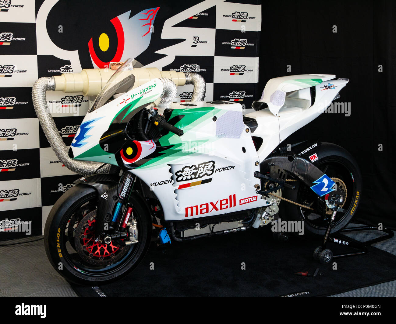 Mugen electric motorcycle, TT Zero, Isle of Man TT 2018. Tourist Trophy ...