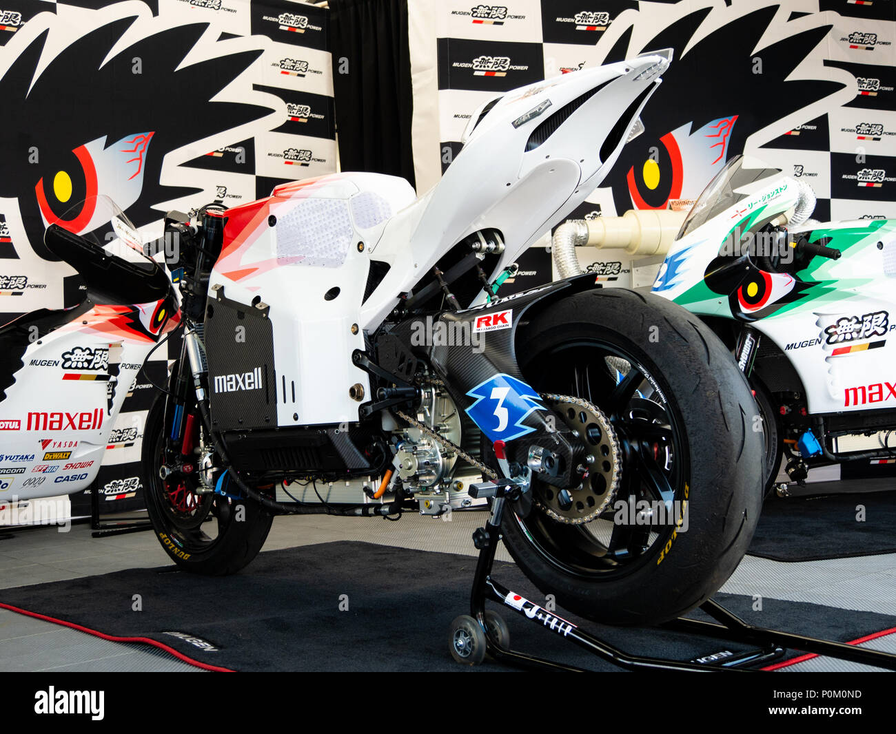 Mugen electric motorcycle, TT Zero, Isle of Man TT 2018. Tourist Trophy ...