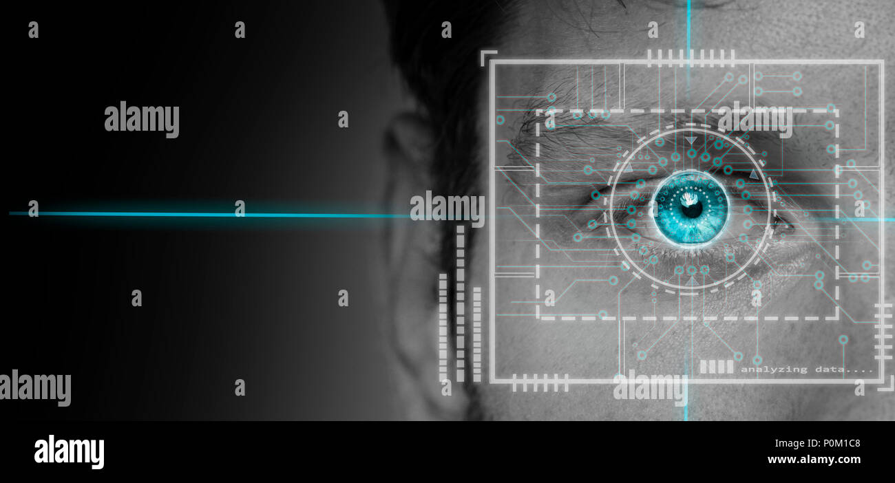 Biometric scan hi-res stock photography and images - Alamy