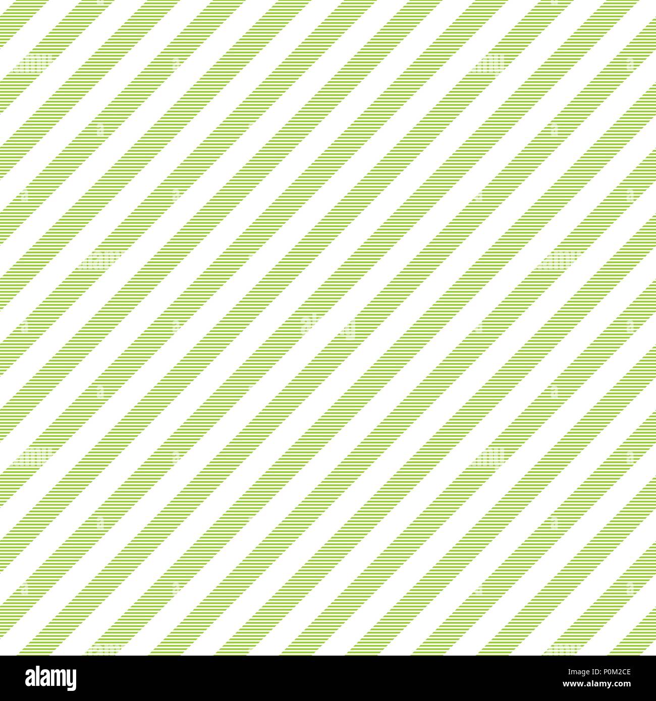 Green white striped fabric texture seamless pattern. Vector ...