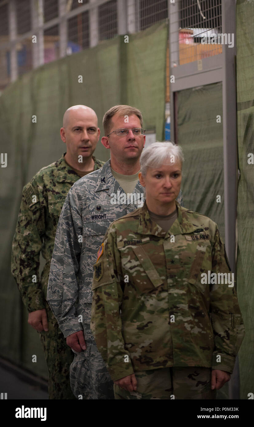 U.S. Army Brig. Gen. Laura Potter (right), Headquarters European ...