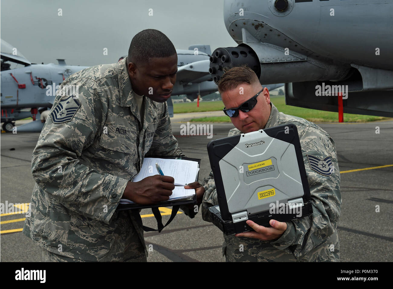 RAF MILDENHALL, England— Master Sgt. Akenty Frazer and Tech. Sgt. Jason ...