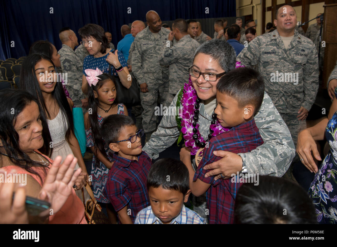Family and friends present U.S. Air Force Lt. Col. Carla Lugo, 44th ...