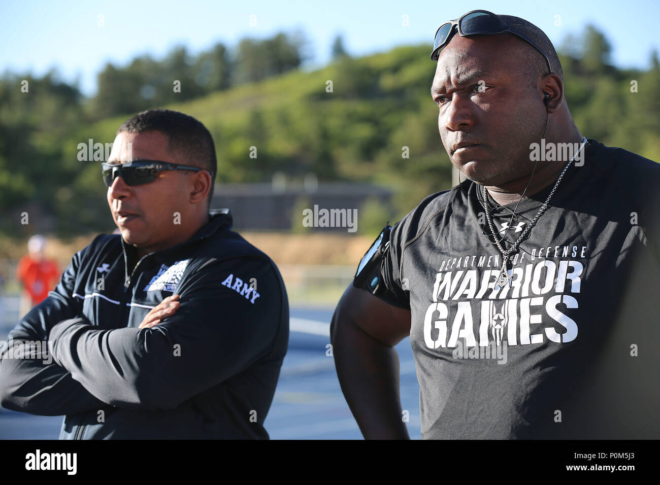 U.S. Army Sgt. 1st Class Julio Rodriguez (left) and Staff Sgt. Dorian ...