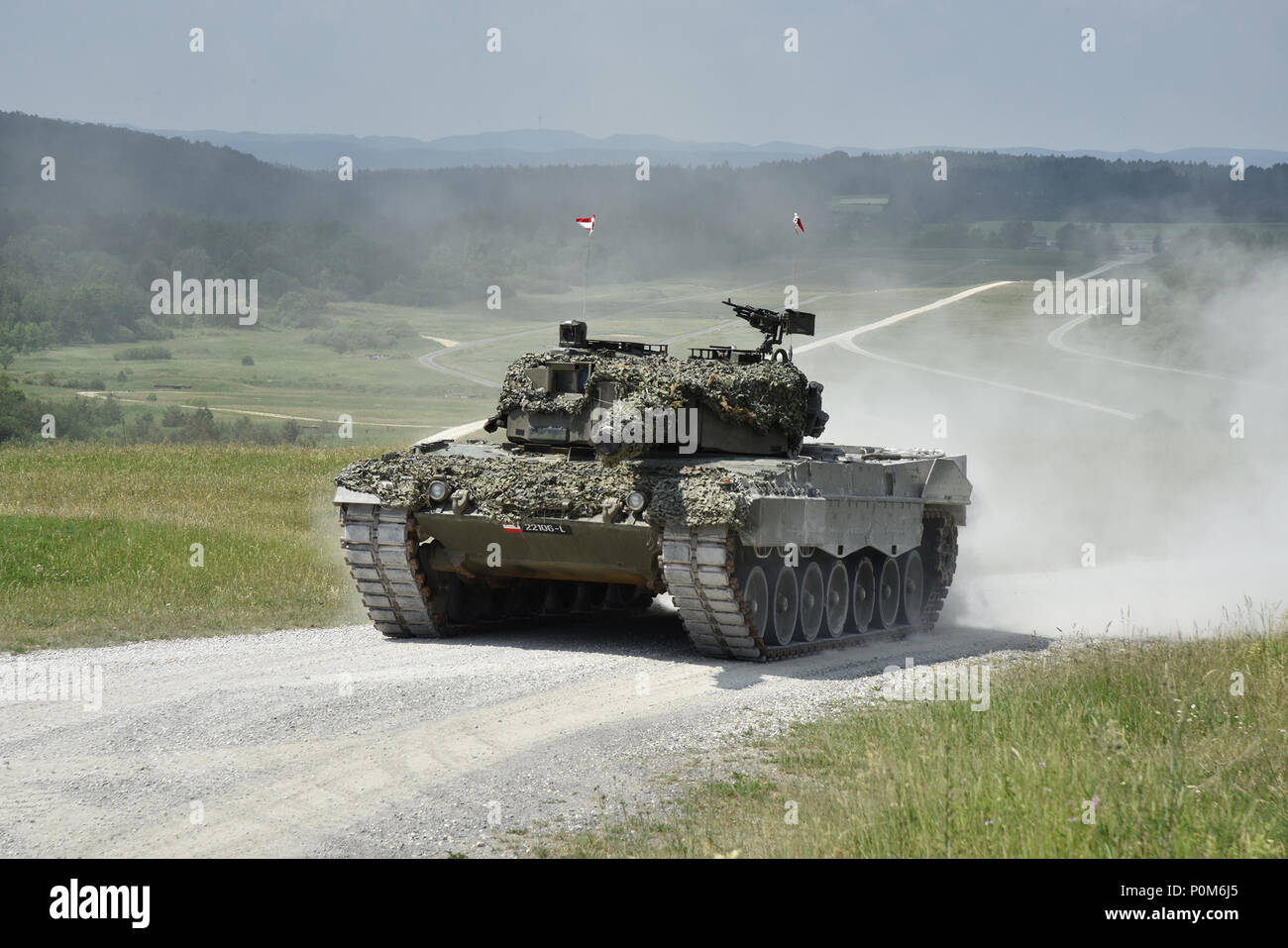 Tankers in Austria’s 6th Tank Company, 14th Panzer Battalion conduct a ...