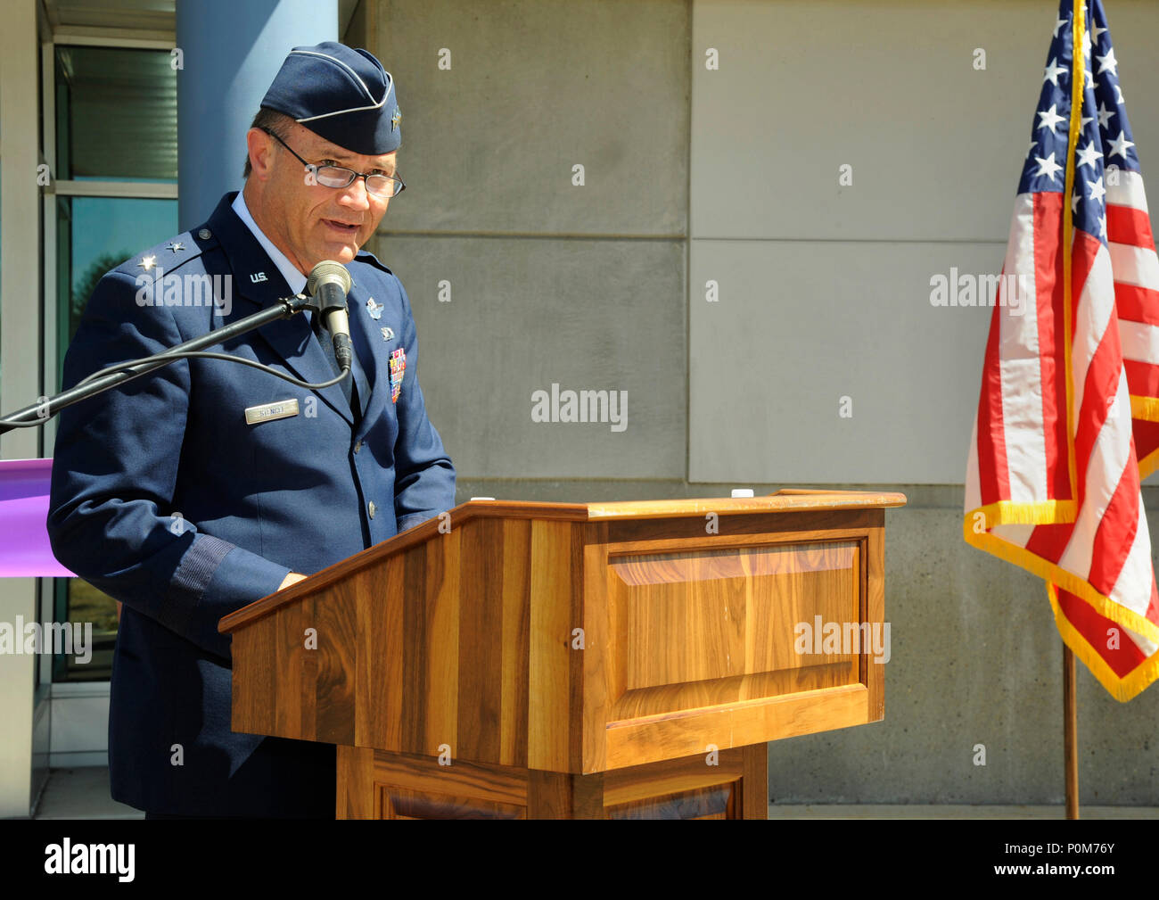 Maj. Gen. Michael E. Stencel, Adjutant General, Oregon, addresses those ...