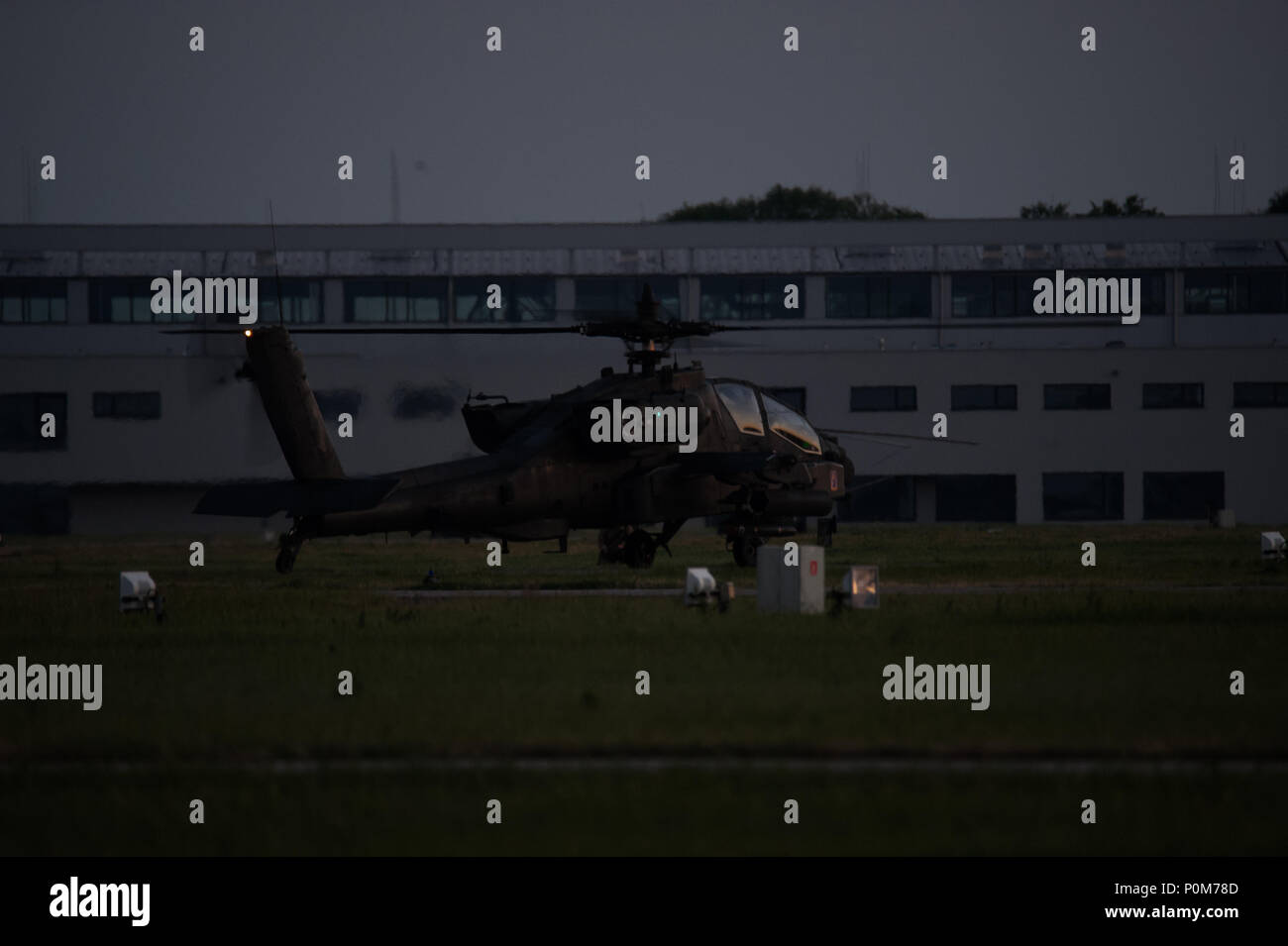 AH-64 Apache helicopters assigned to Task Force Viper 1st Battalion ...