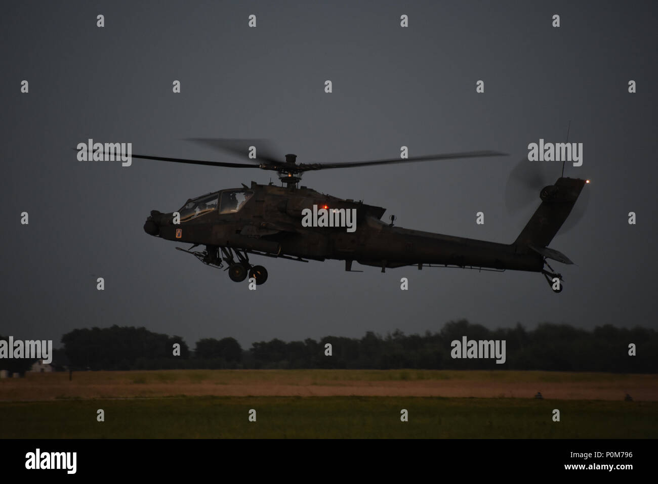 AH-64 Apache helicopters assigned to Task Force Viper 1st Battalion ...