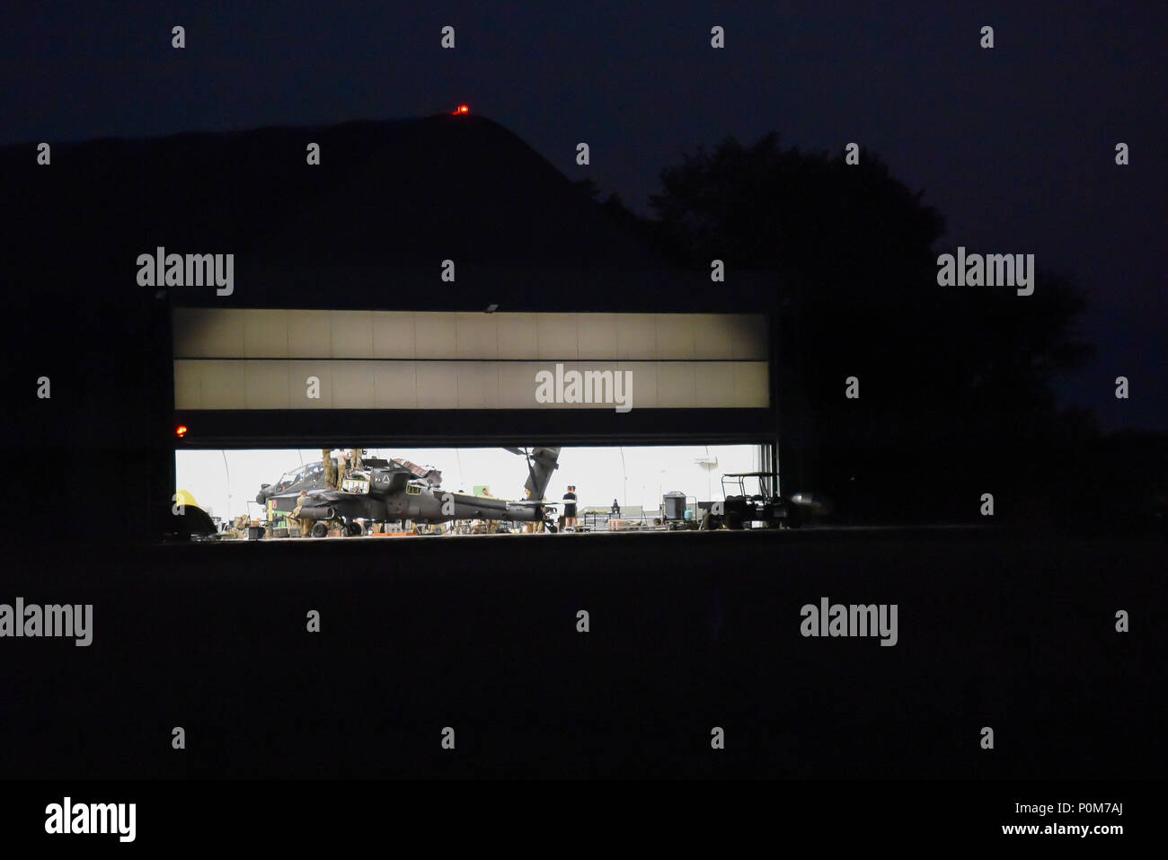 AH-64 Apache helicopters assigned to Task Force Viper 1st Battalion ...