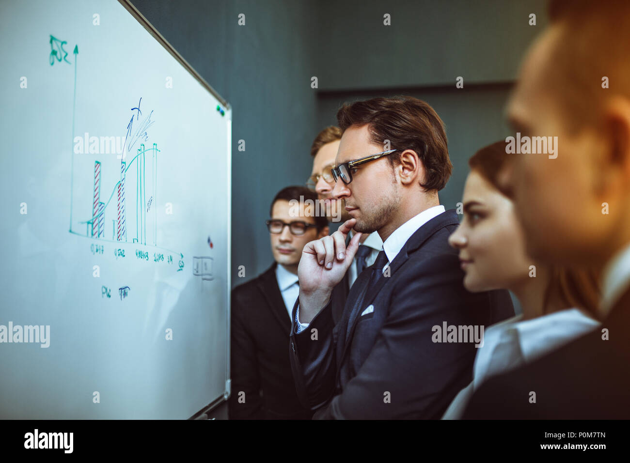 Board room meeting charts hi-res stock photography and images - Alamy