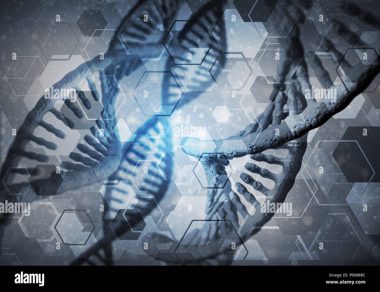 DNA molecules background Stock Photo - Alamy