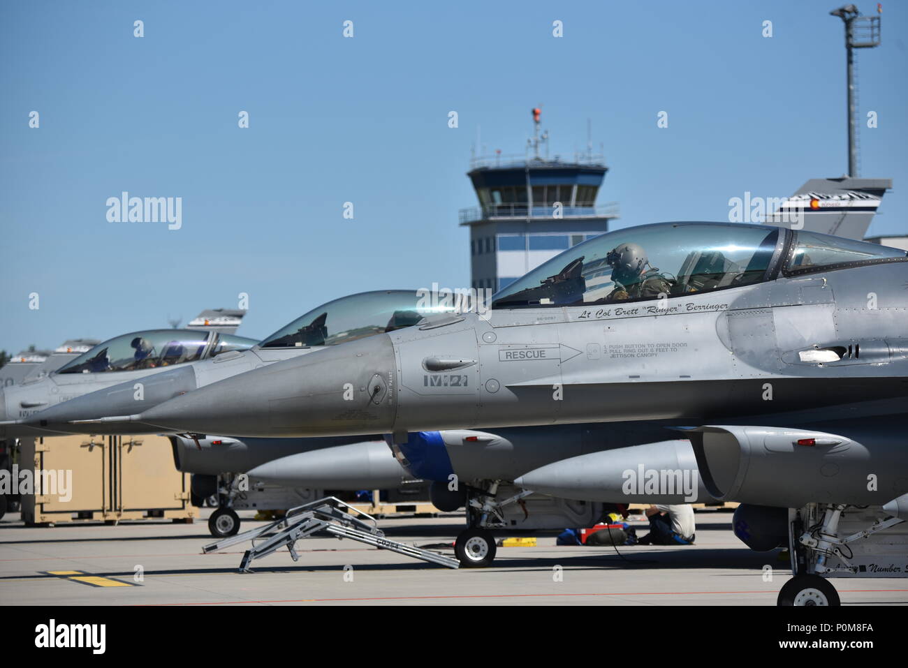 U.S. Air Force Lt. Col. Marc Garceau "Kidd" and Lt. Col. Christopher ...