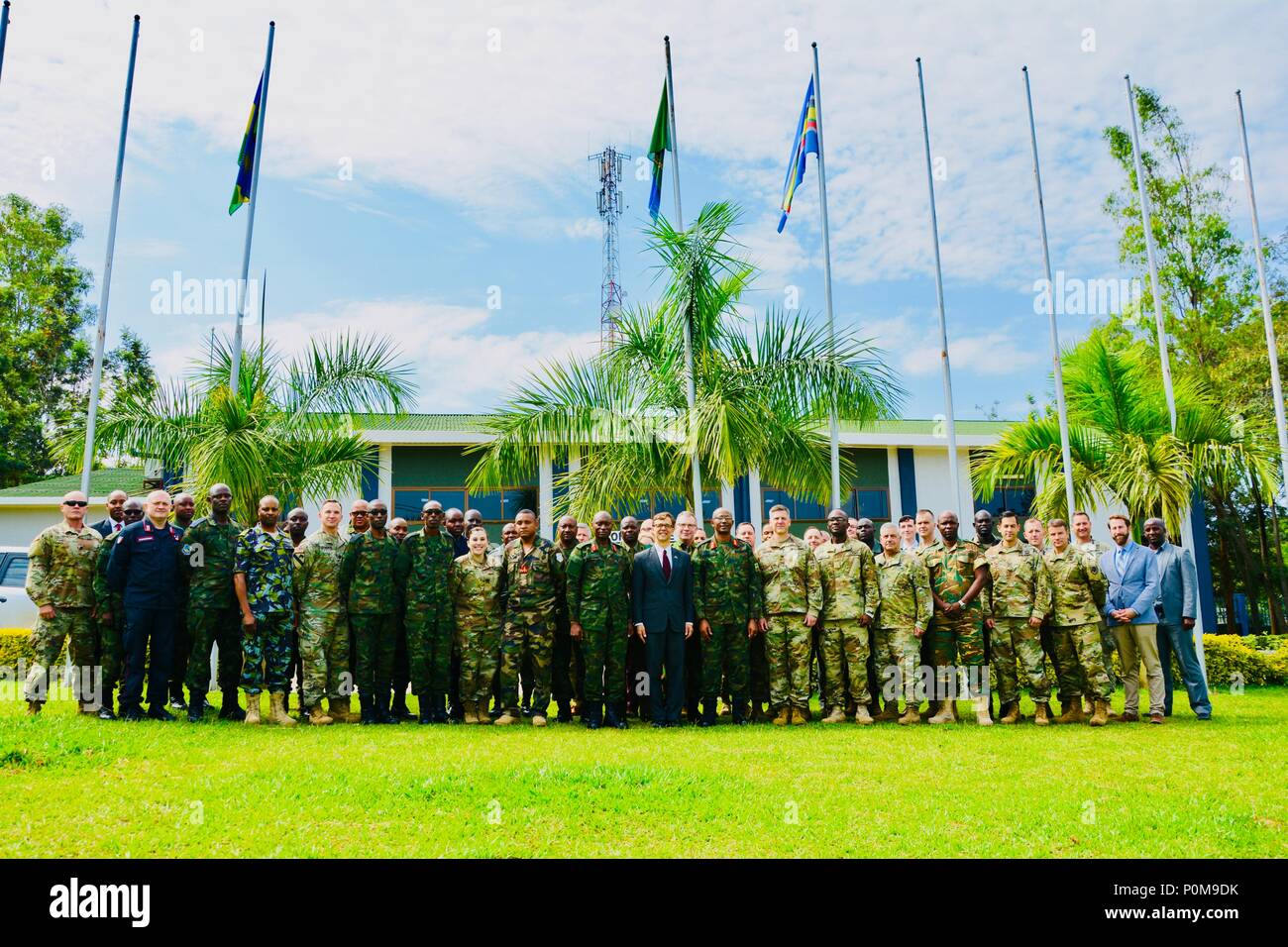 Participants of the Shared Accord 2018 Final Planning Event pose for a ...