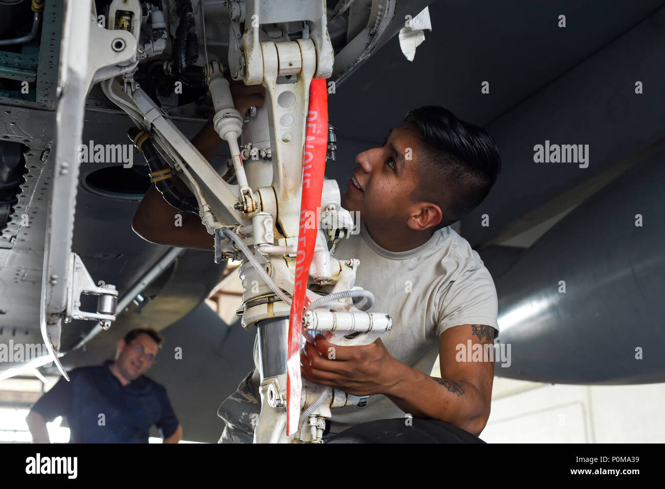 Airman 1st Class Isaiah Sosa, 362nd Training Squadron F-15 crew chief ...