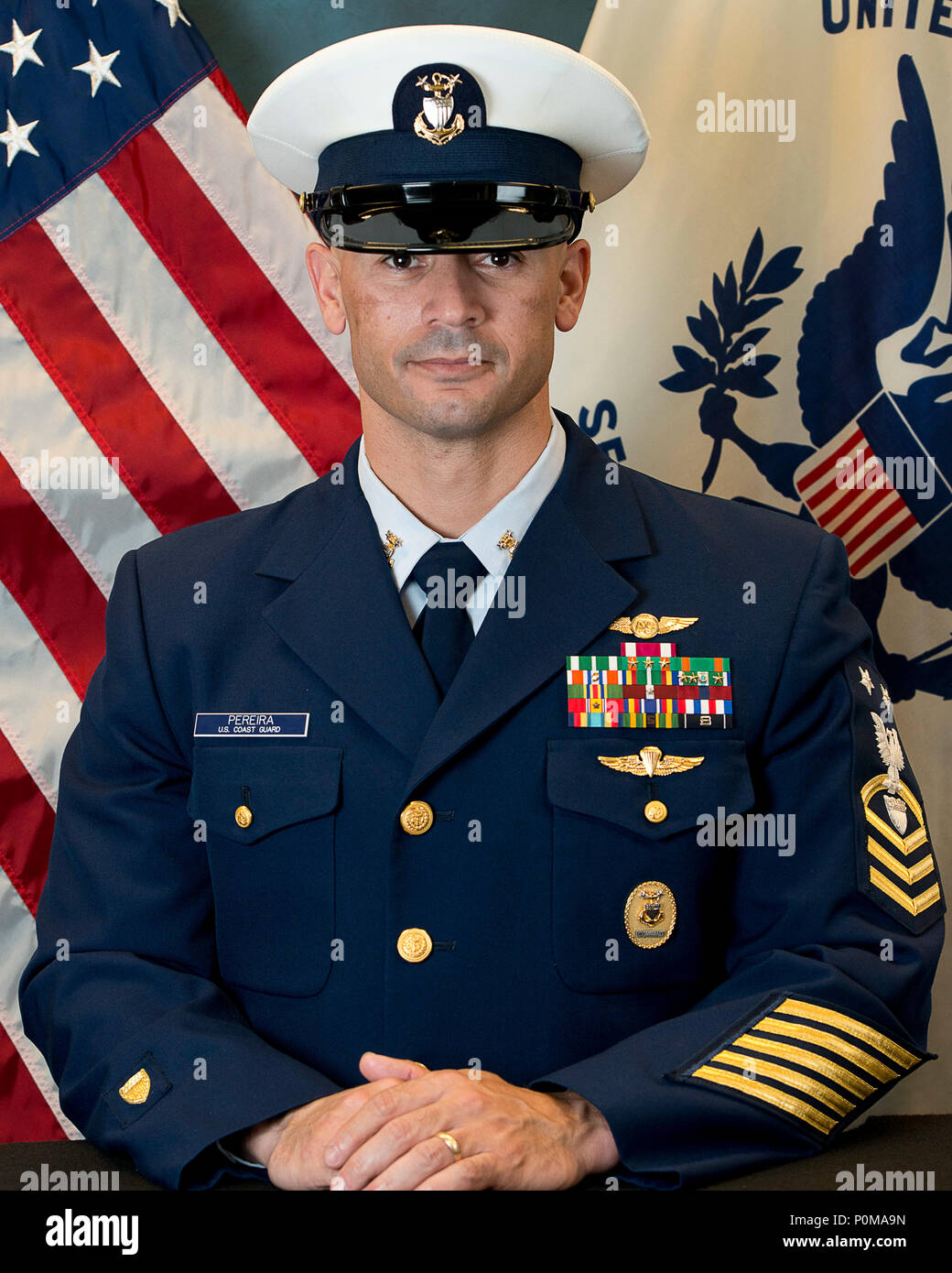 Master Chief Petty Officer Jahmal Pereira, command master chief of ...