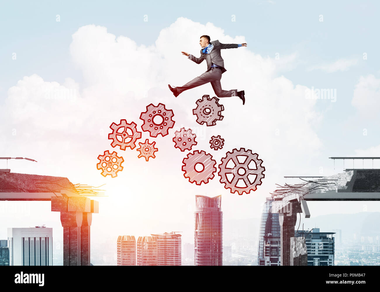 Problem and difficulties overcoming concept Stock Photo - Alamy