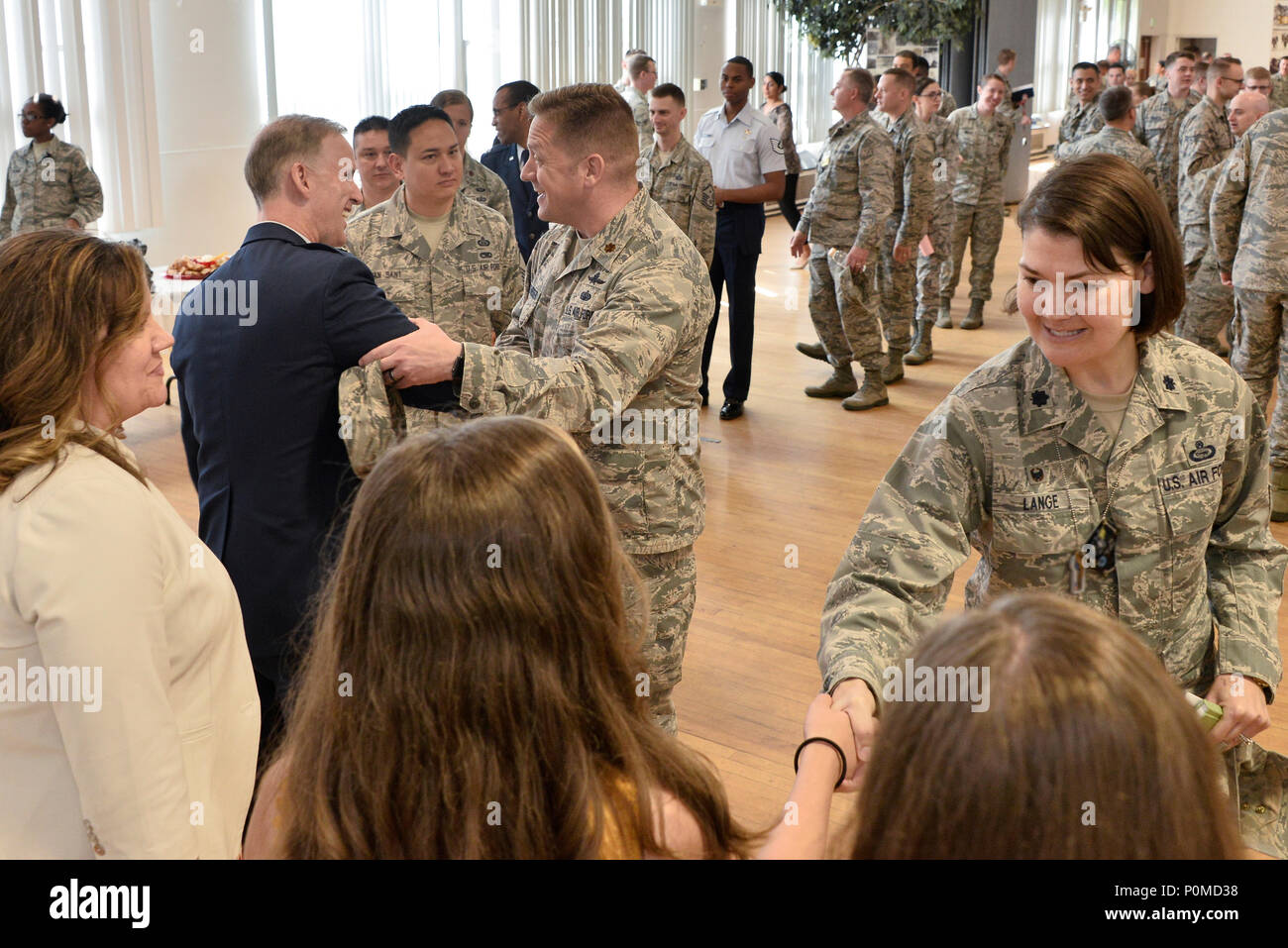 Lt. Col. Thomas Wilson, 29th Intelligence Squadron commander, and his ...