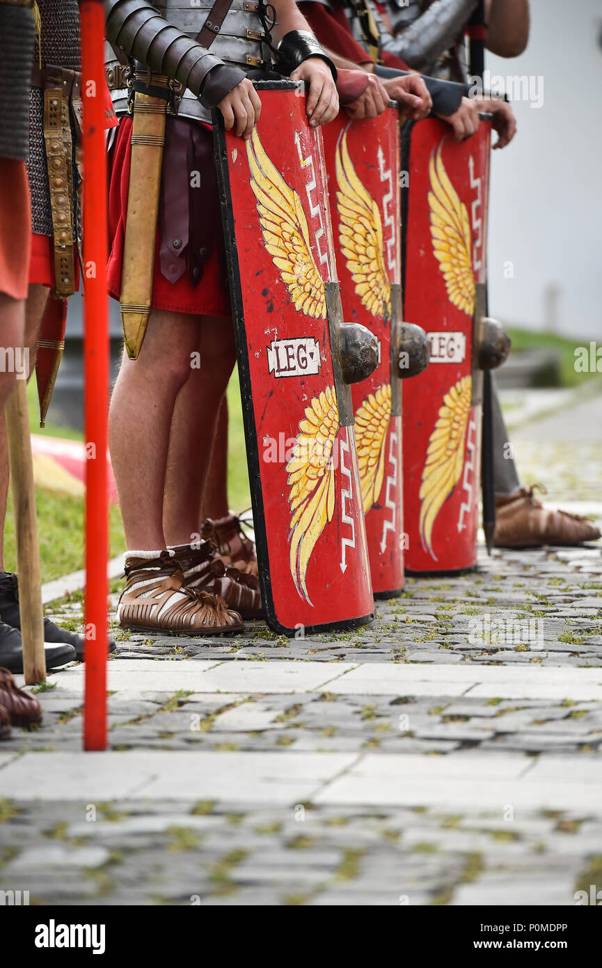 Roman warrior reenactor hi-res stock photography and images - Alamy
