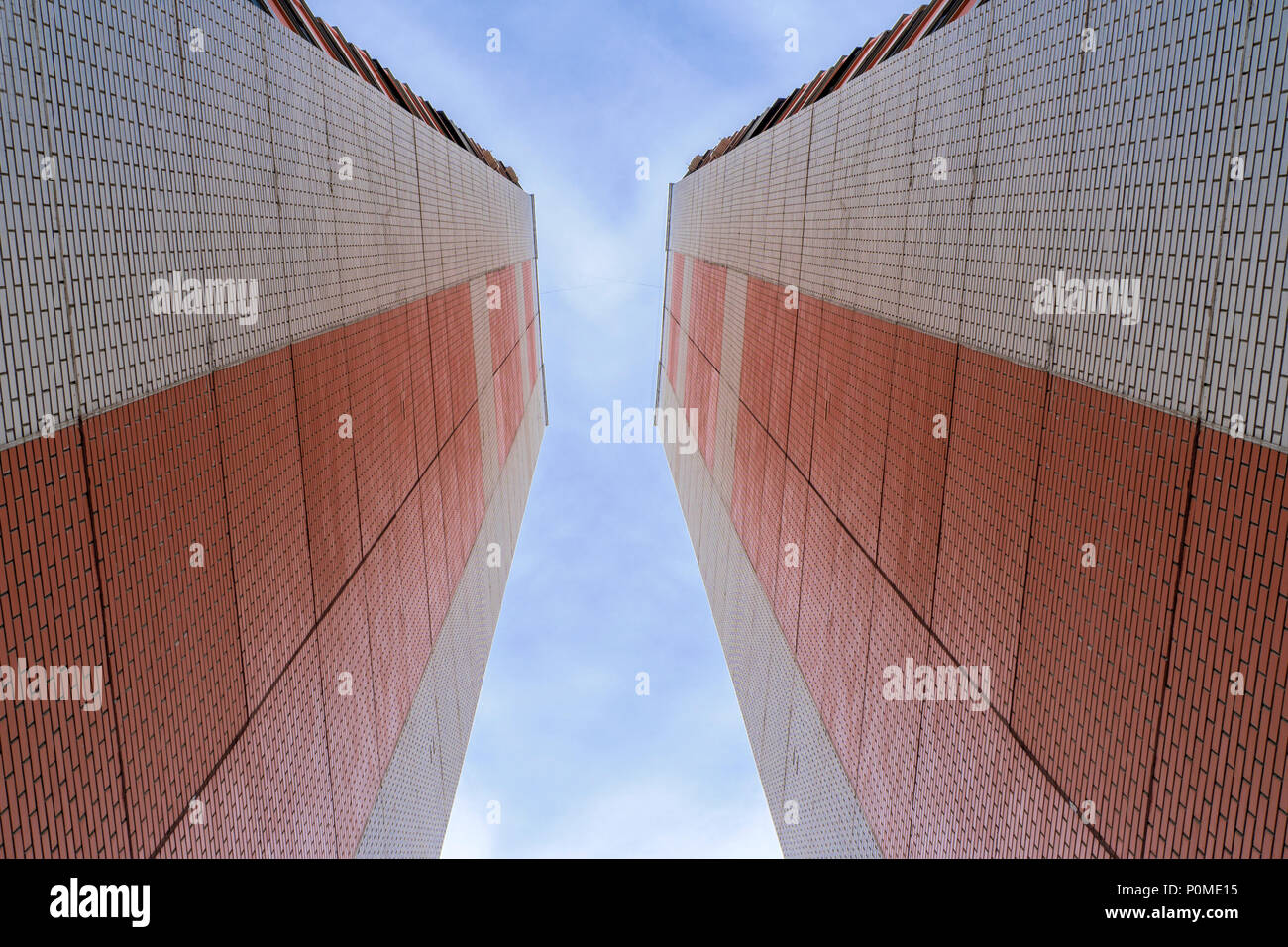 two walls of a multi-storey house, standing side by side Stock Photo ...