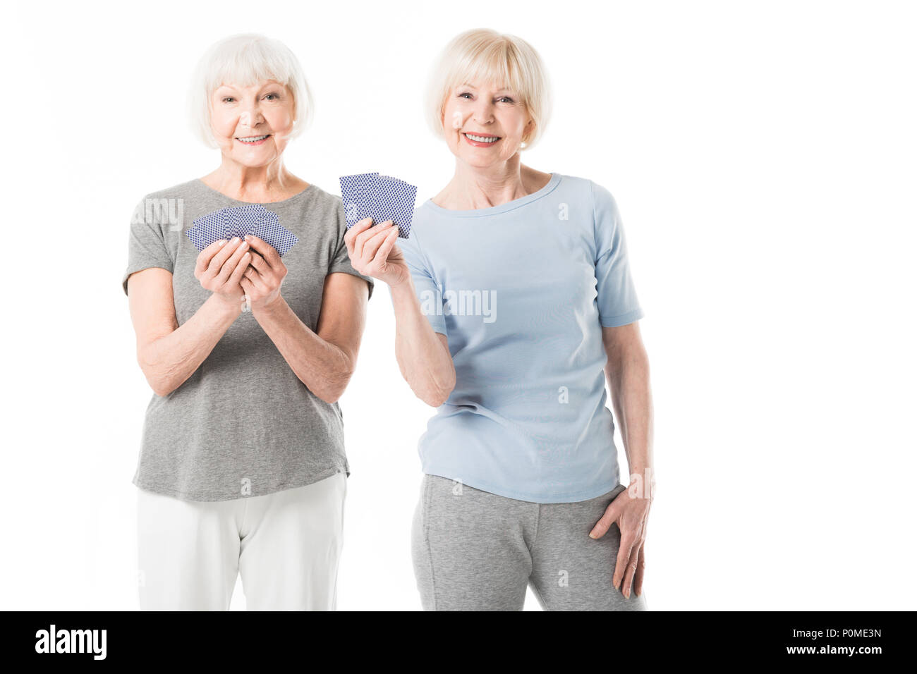 Two friends playing cards hi-res stock photography and images - Alamy
