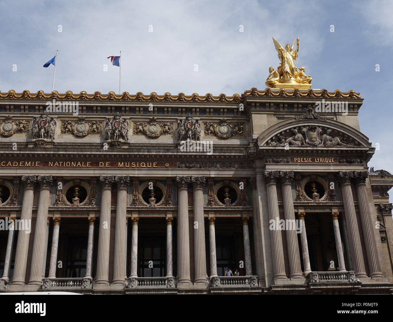 Front facade Opera Garnier, Paris, France Stock Photo - Alamy