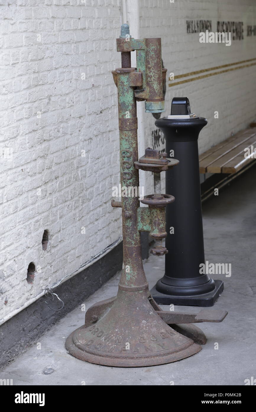 Old equipment at a beer factory Stock Photo - Alamy