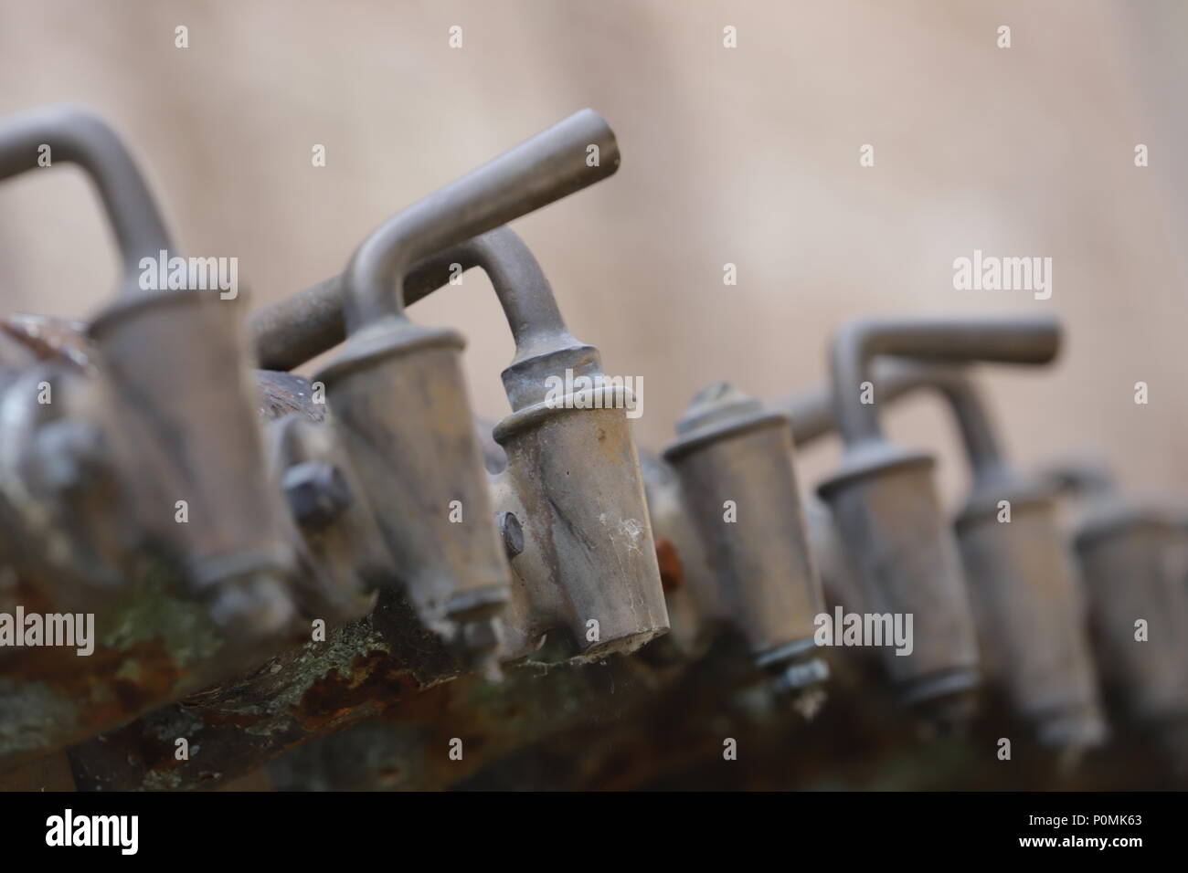Old equipment at a beer factory Stock Photo - Alamy