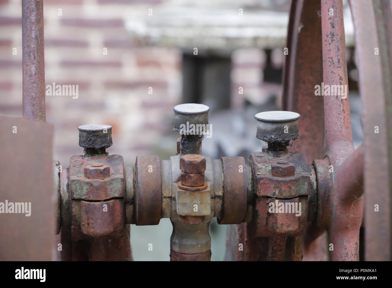 Old equipment at a beer factory Stock Photo - Alamy