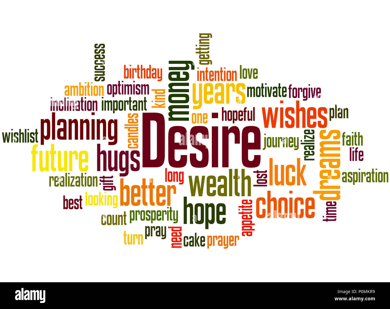 Desire word cloud concept on white background Stock Photo - Alamy