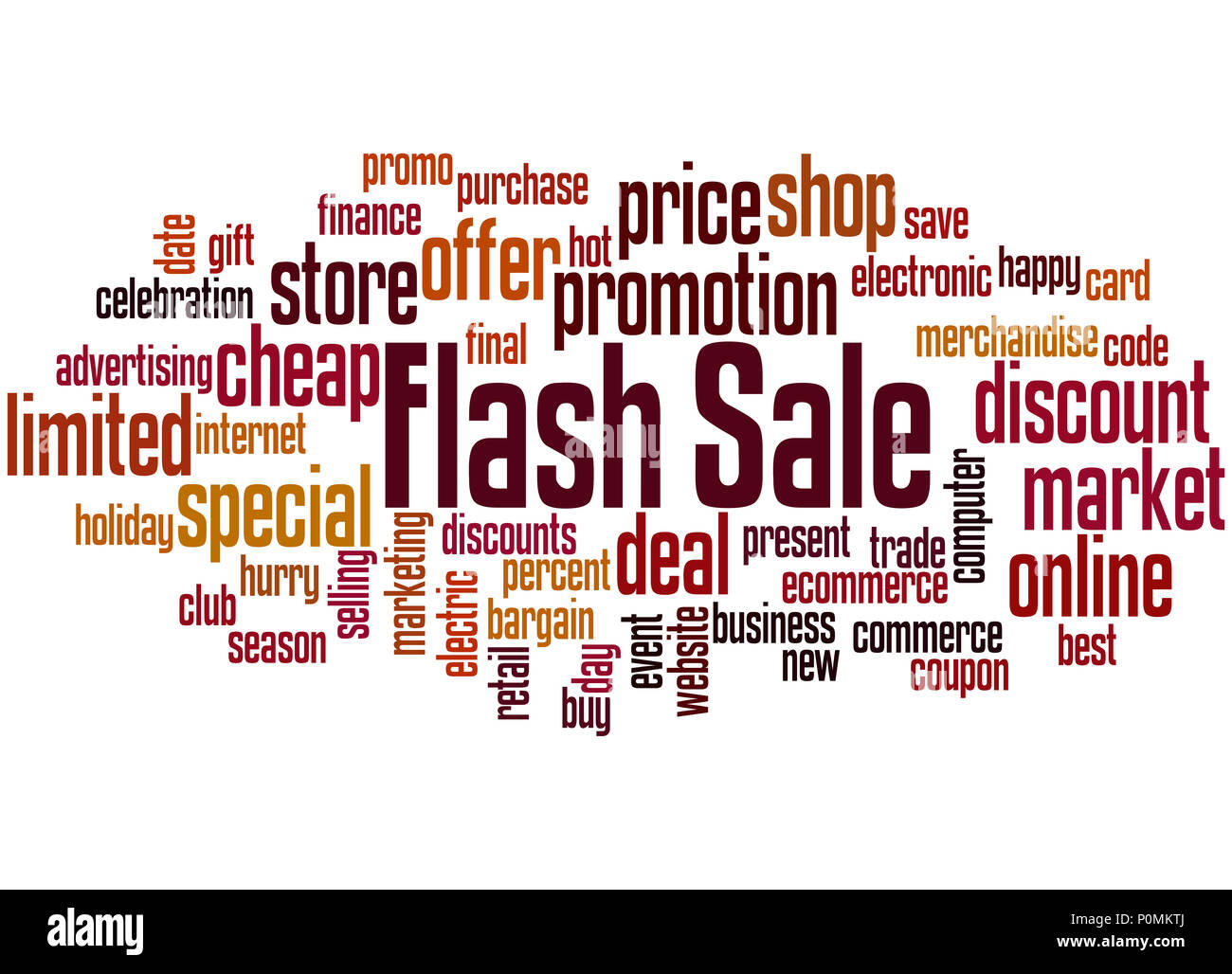 Flash sale word cloud concept on white background Stock Photo - Alamy