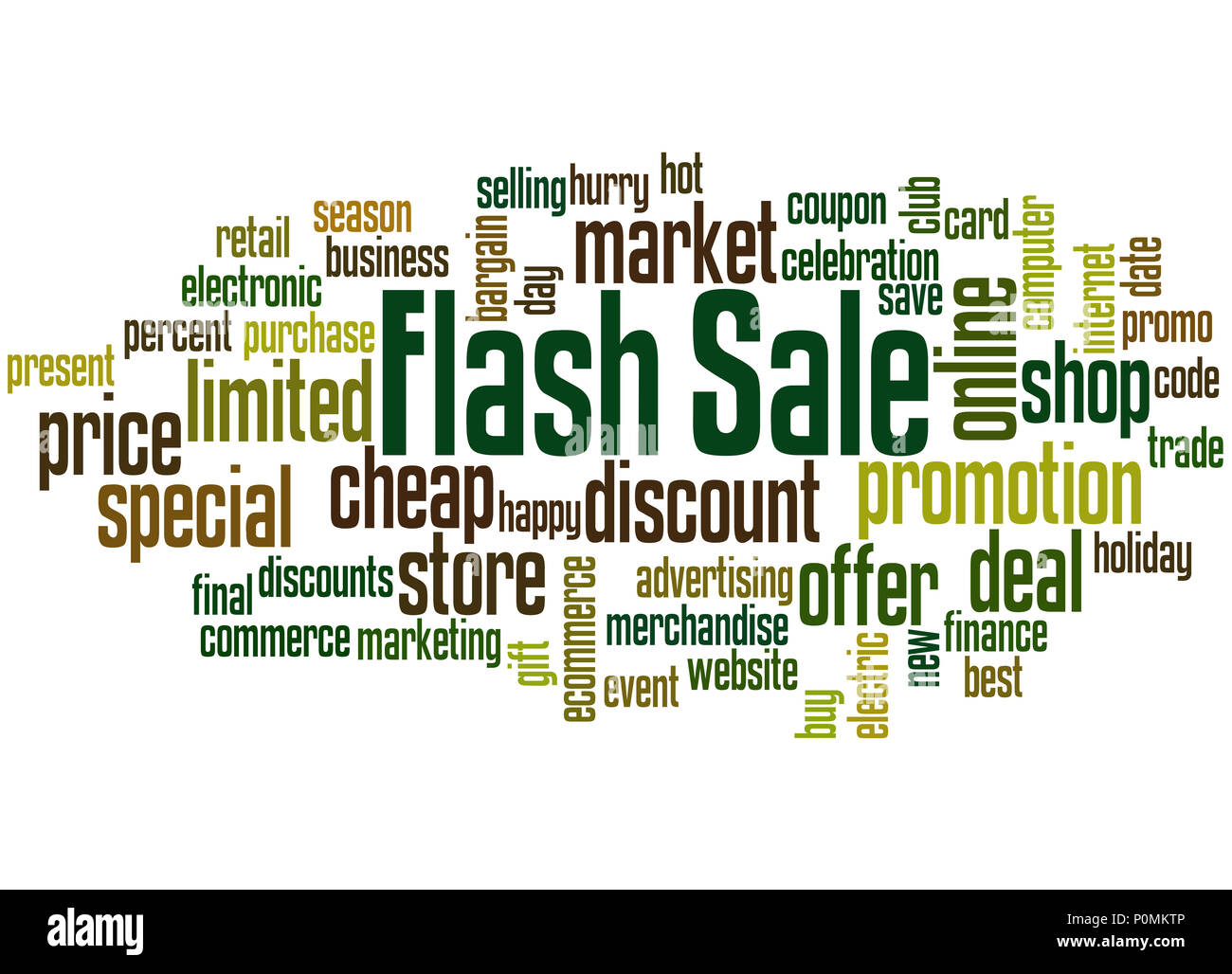Flash sale word cloud concept on white background Stock Photo - Alamy