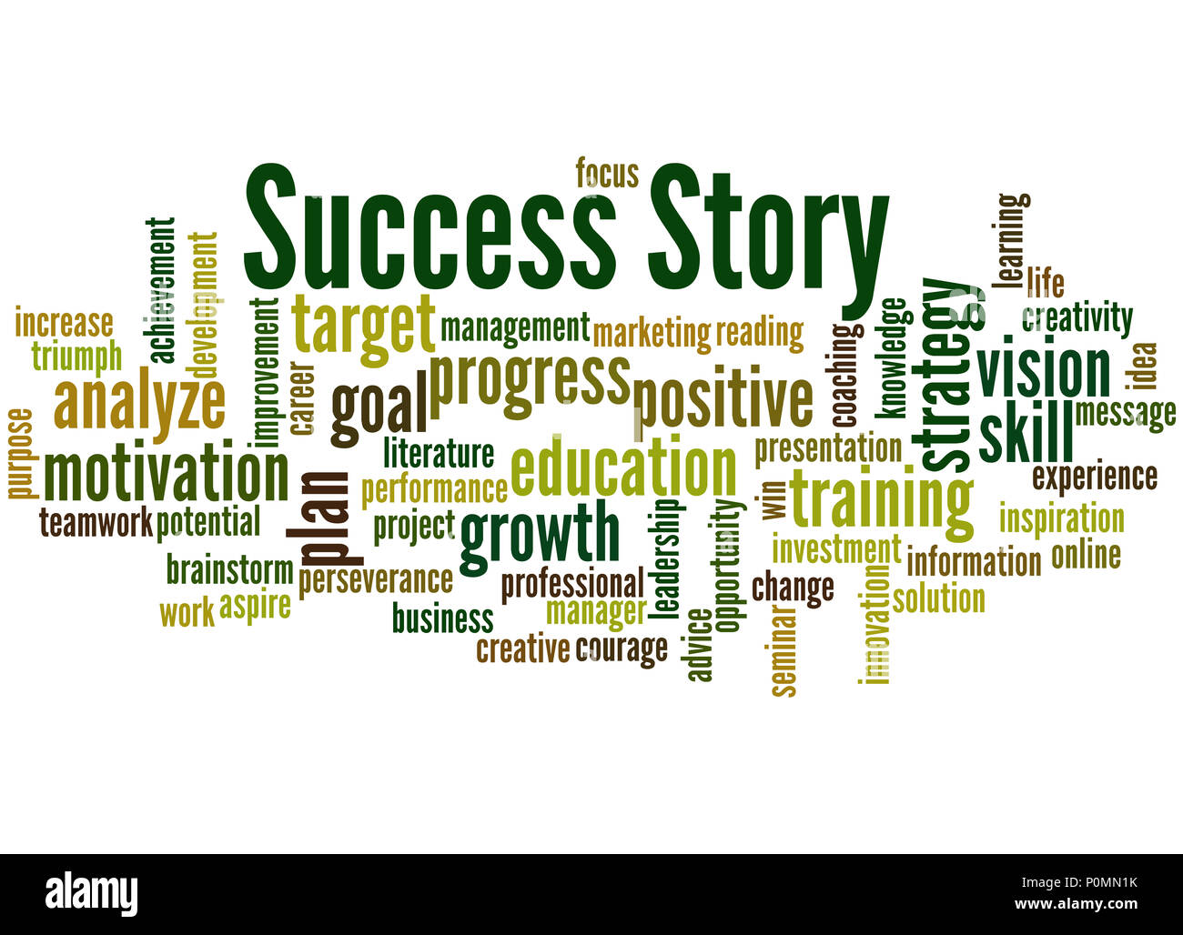 Success story, word cloud concept on white background Stock Photo - Alamy