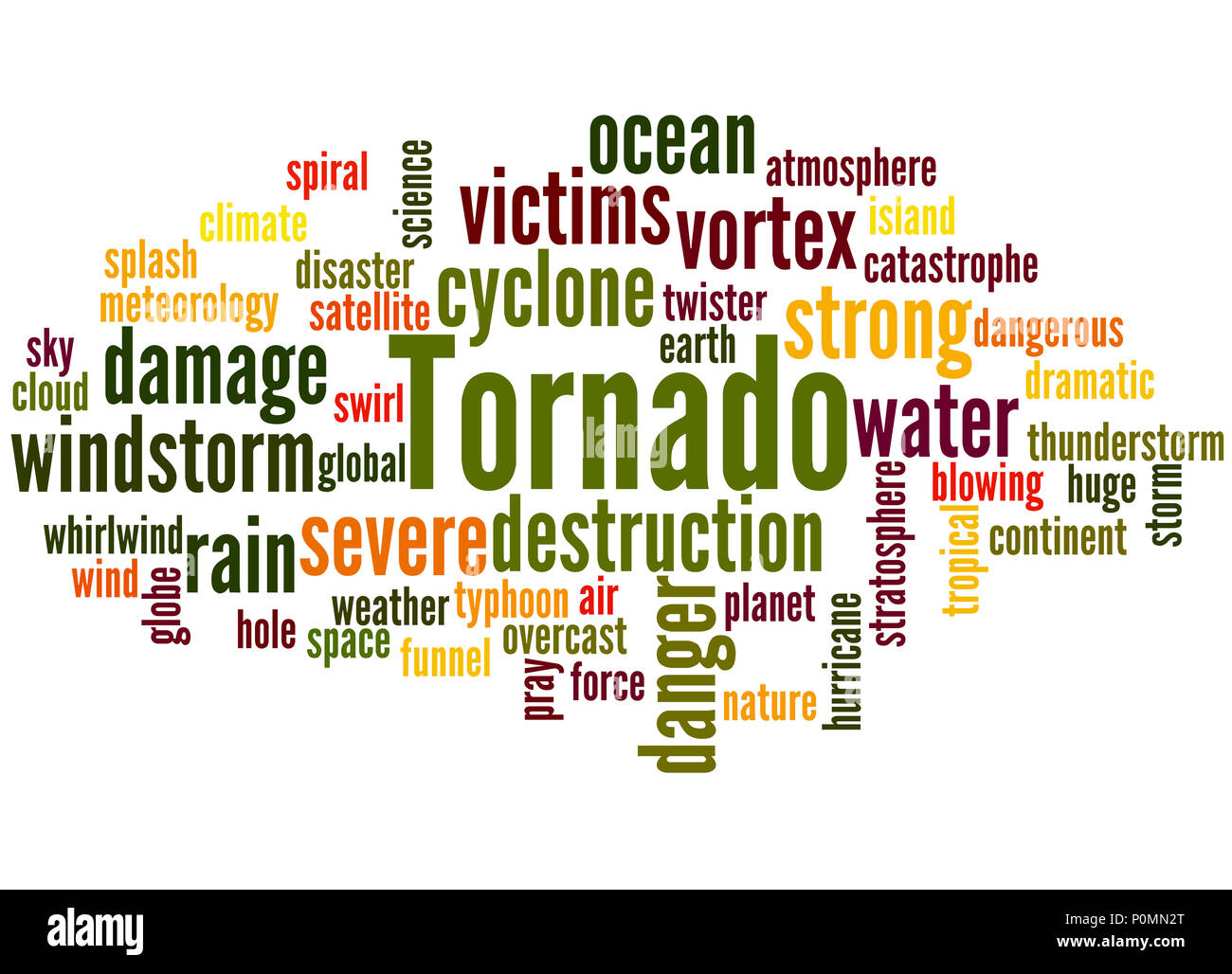 Tornado, word cloud concept on white background Stock Photo - Alamy