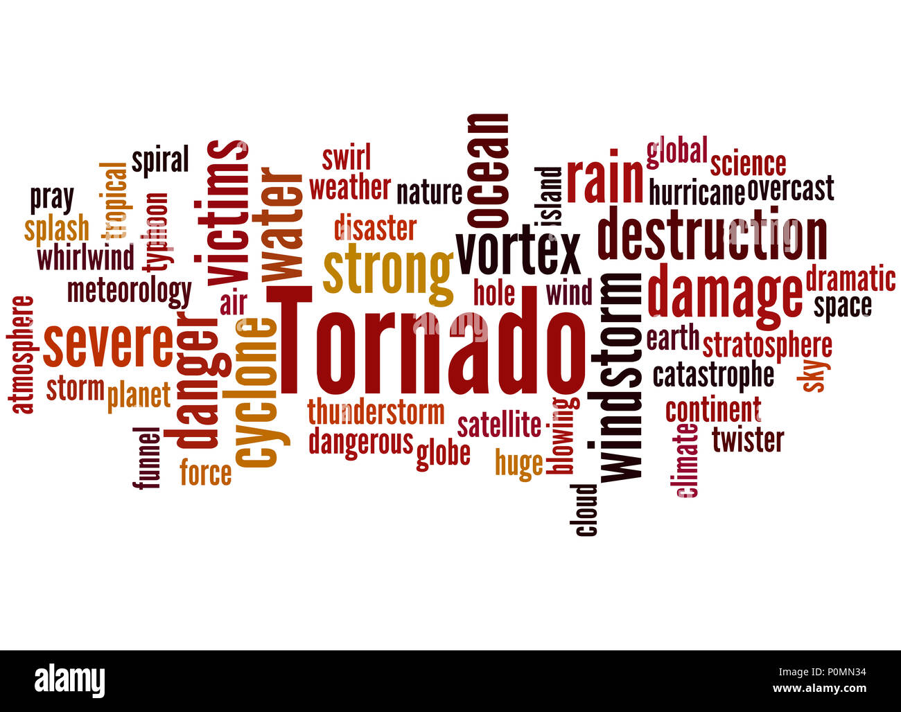 Tornado, word cloud concept on white background Stock Photo - Alamy