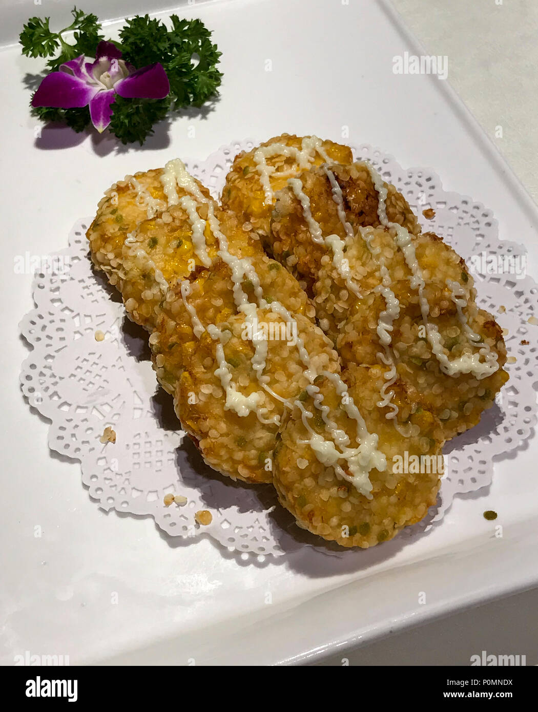 Corn fritters hi-res stock photography and images - Alamy