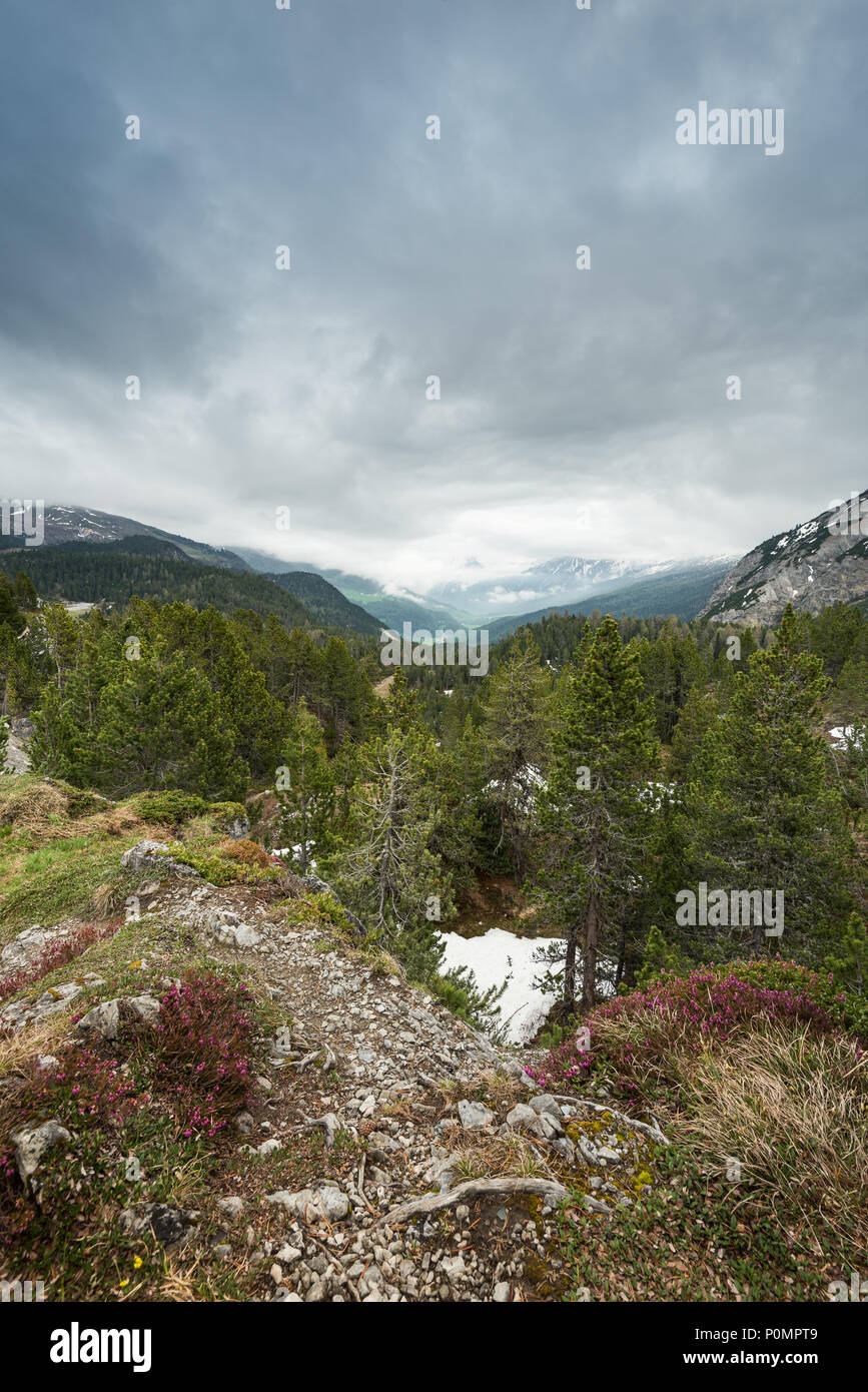 Cloudy and stormy weather in Swiss Alps,Switzerland Stock Photo - Alamy
