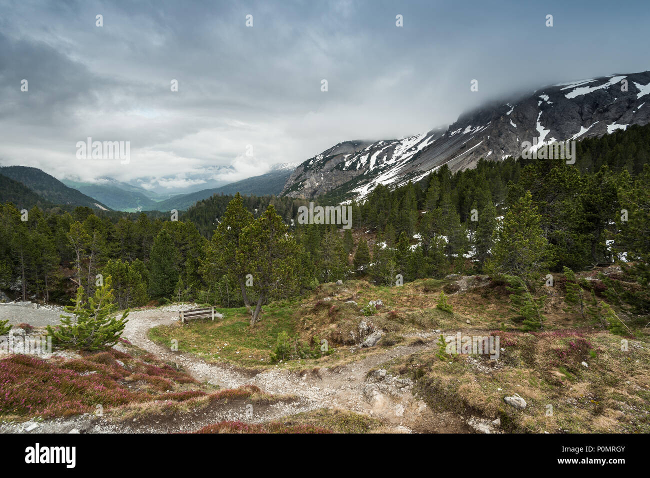 Clouds over high Alp peaks in Switzerland Stock Photo - Alamy