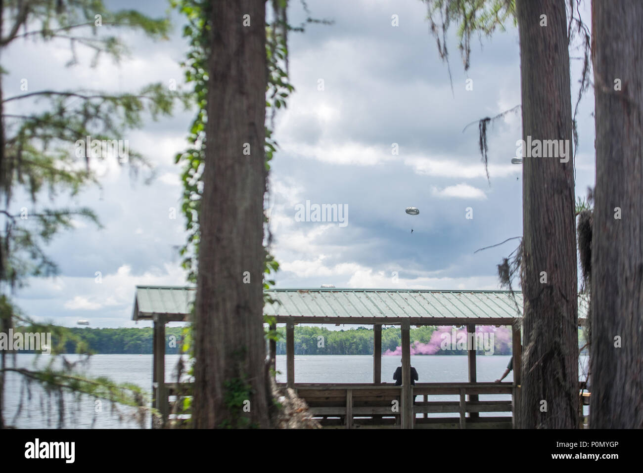 Soldiers from the 6th Ranger Training Battalion, at Camp Rudder ...