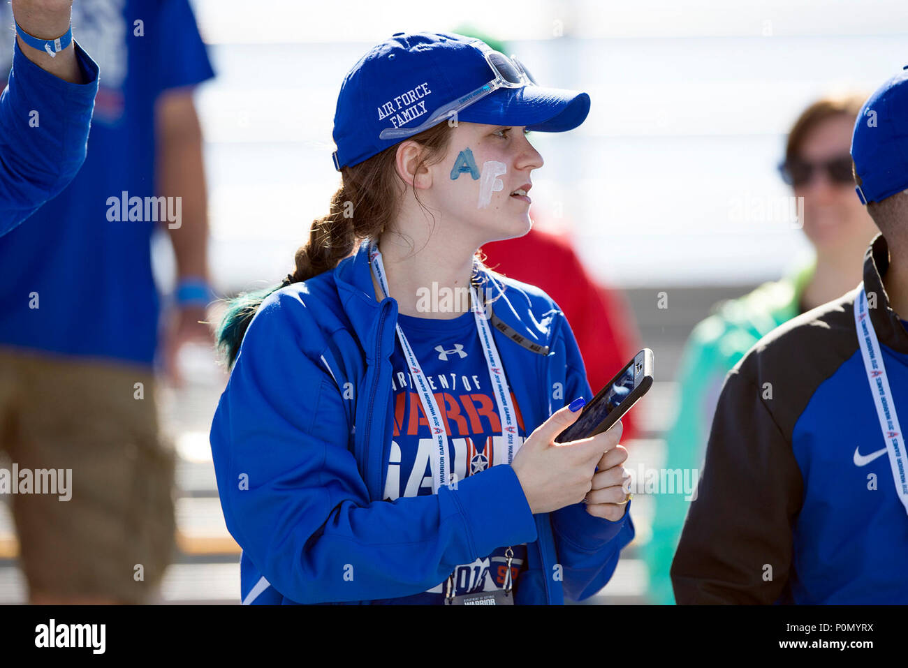 Crystal Boyd cheers on her sister during the 2018 Warrior Games at the ...