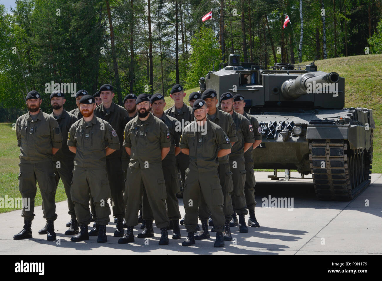 Austrian tankers, assigned to 6th Tank Company, 14th Panzer Battalion ...