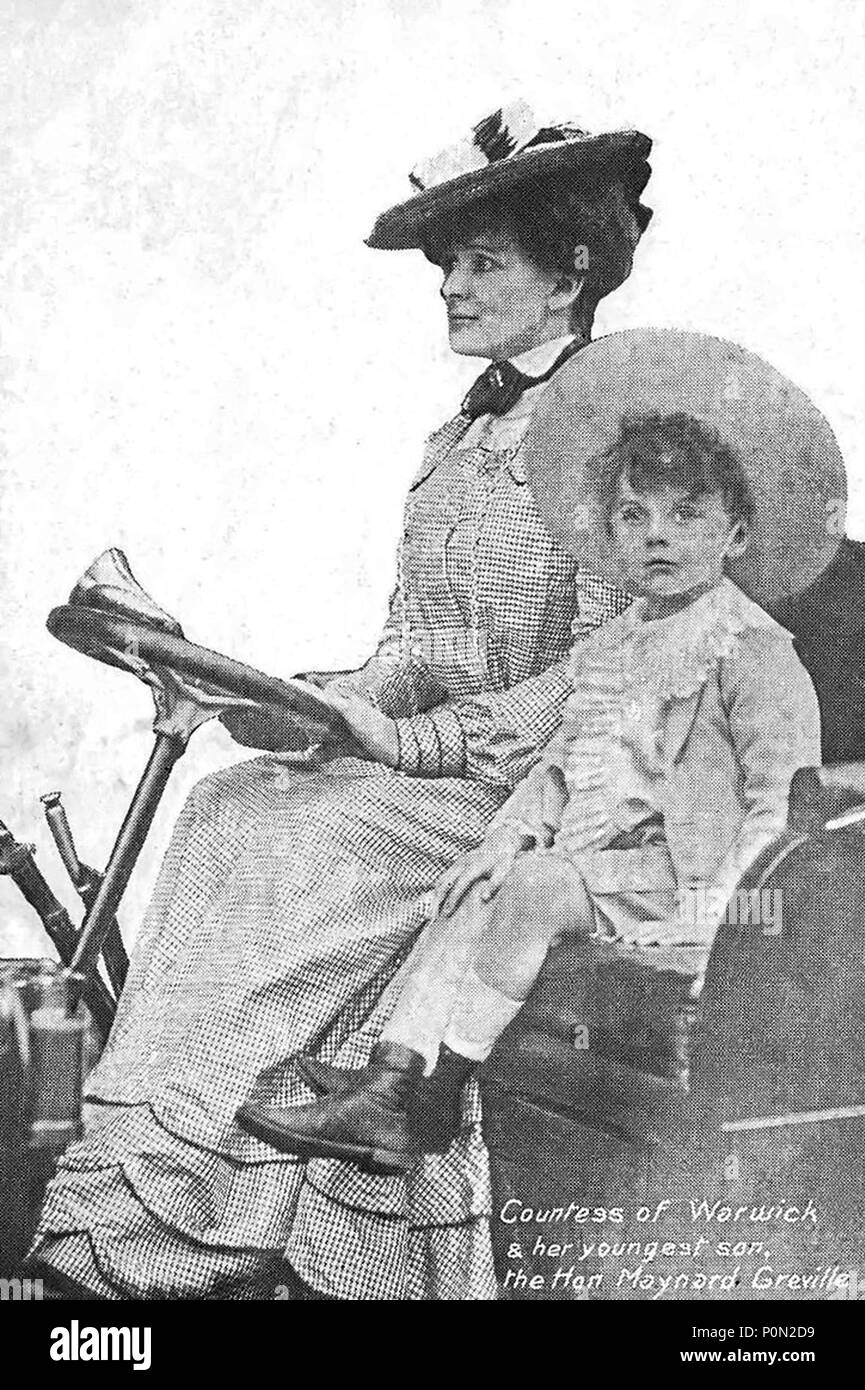 'Daisy' Greville, Countess of Warwick and Maynard Greville (1904 Stock ...