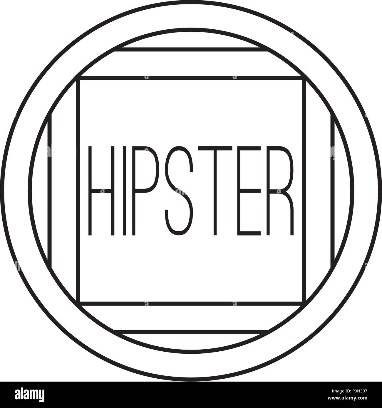Abstract hipster label Stock Vector Image & Art - Alamy