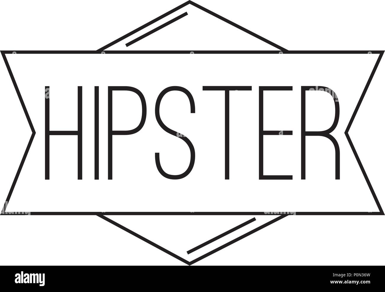 Abstract hipster label Stock Vector Image & Art - Alamy