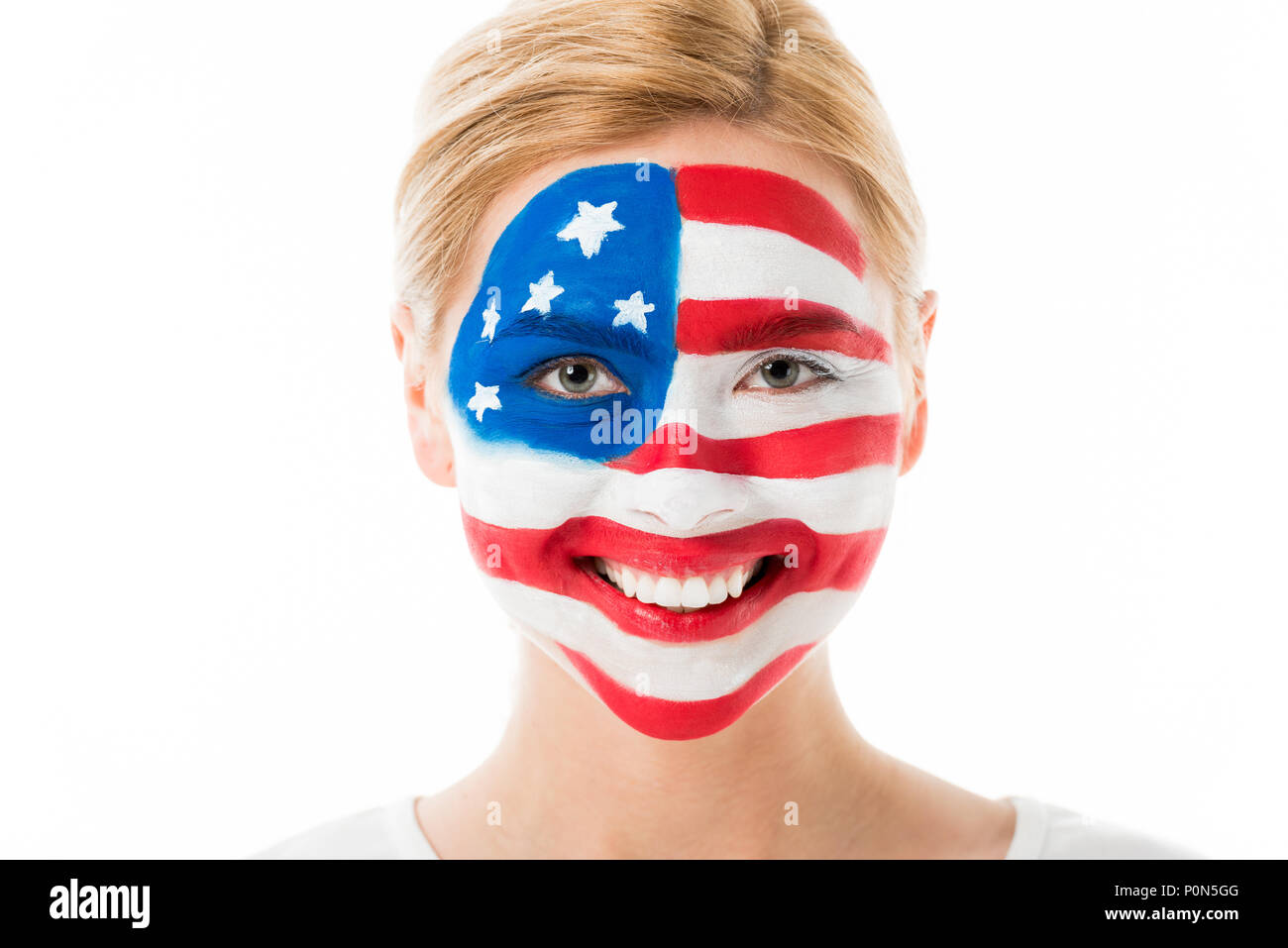 American Flag Makeup