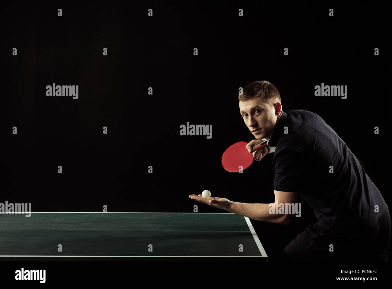 Young Table Tennis Player High Resolution Stock Photography and Images ...
