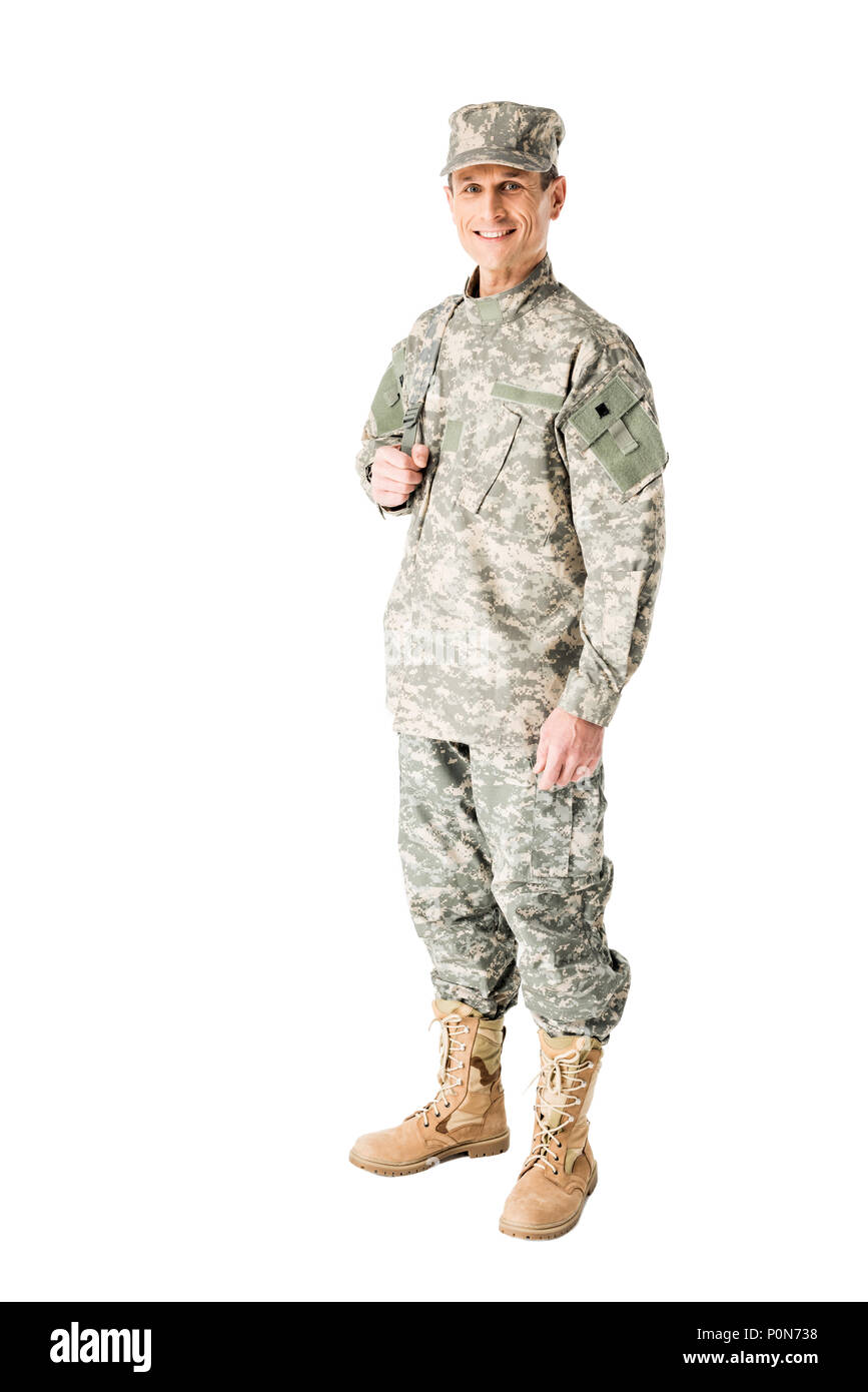 Army man in full uniform Cut Out Stock Images & Pictures - Alamy